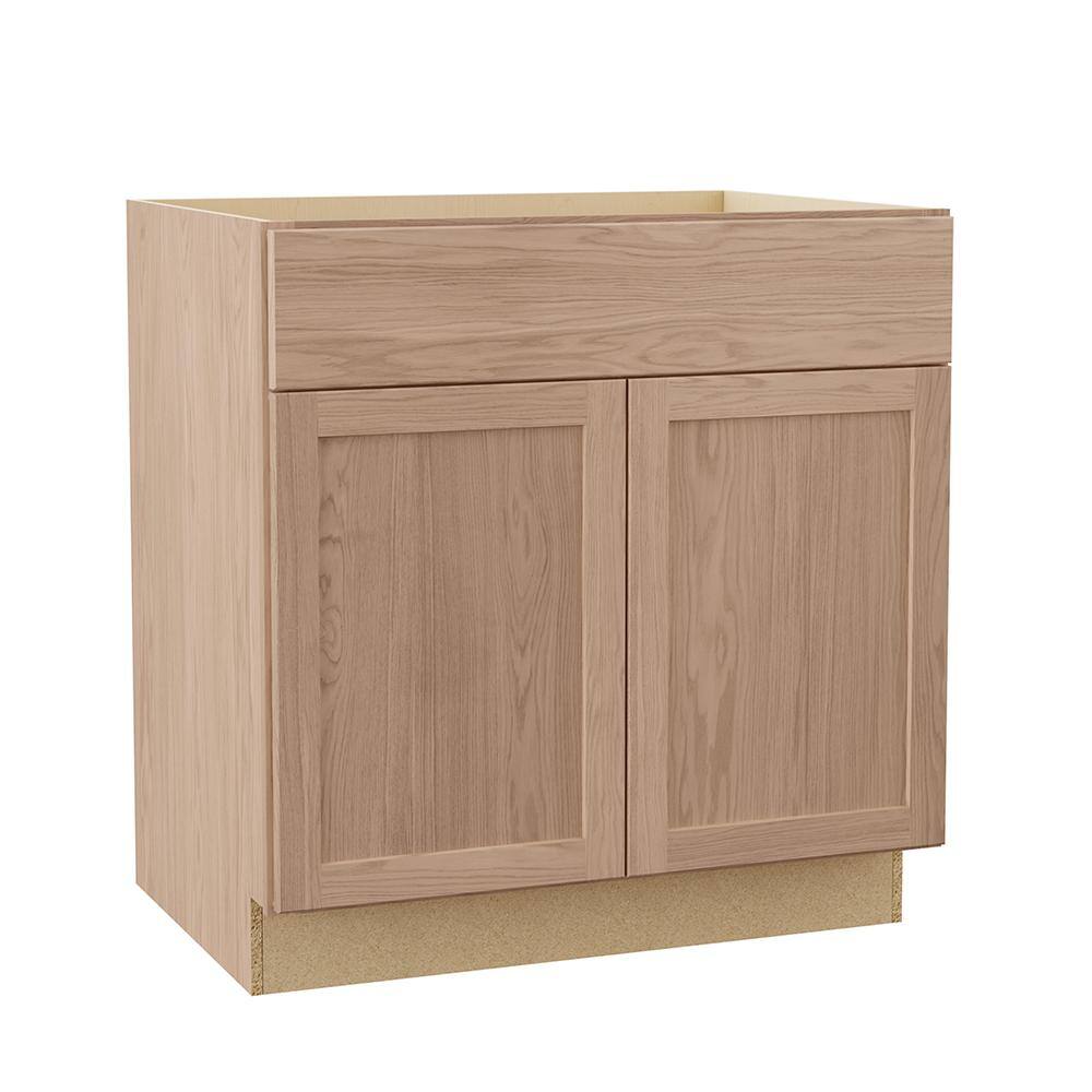 Hampton Bay Sinclair 33 in. W x 24 in. D x 34.5 in. H Assembled Sink ...
