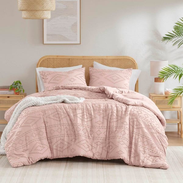 510 Design Gigi 3-Piece Pink Polyester Full/Queen Comforter Set ...