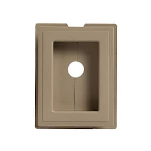 Ply Gem 6 in. x 7.5 in. Split Recessed Mounting Block White MBLKRH04H ...