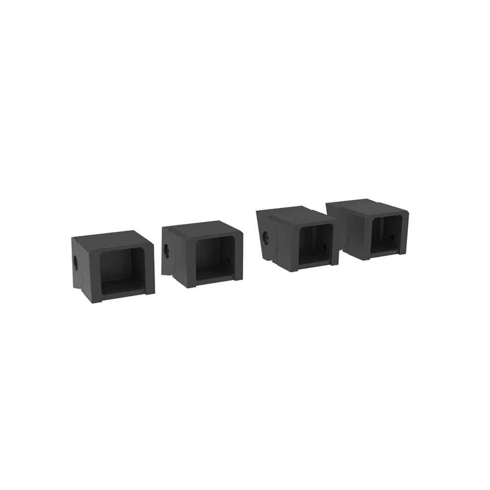 FORTRESS Al13 Home Rail 1 in. H x 1 in. W Black Sand Low Profile Stair ...