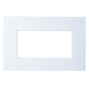 MirrorChic Gallery 72 in. W x 36 in. H DIY Mirror Frames Kit in White ...