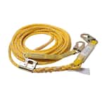 Guardian Fall Protection 5/8 in. x 50 ft. Poly Steel Rope with Snaphook ...