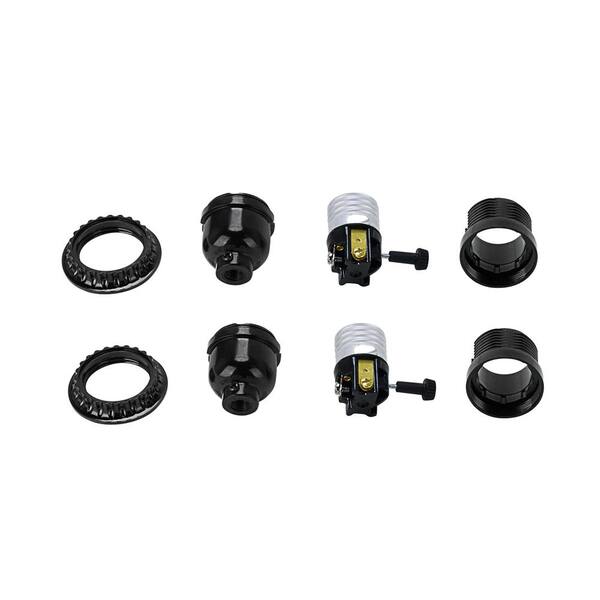 Aspen Creative Corporation Black 3-Way Lamp Socket (2-Pack) 21311-22 ...