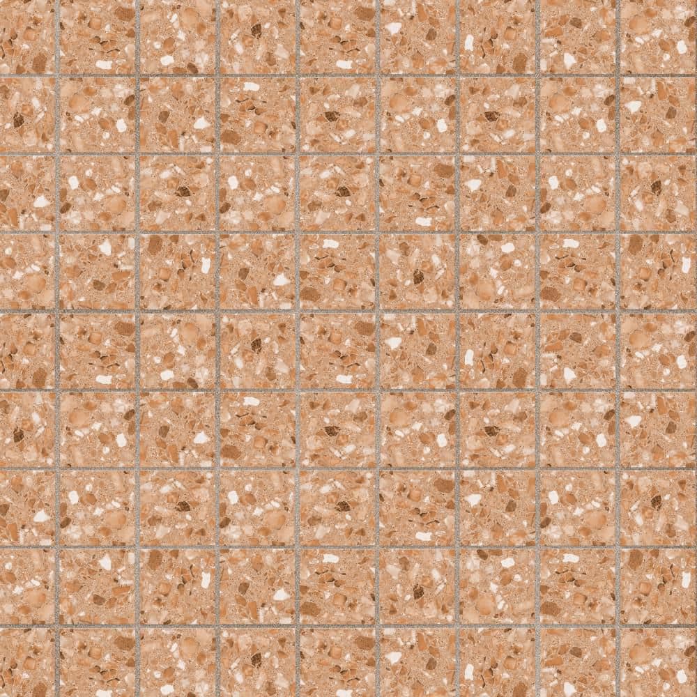 Merola Tile Riviera Taco Rojizo 2 in. x 2 in. Porcelain Floor and Wall ...