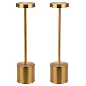 Emeritpro 13.4 in. Gold 3-Watt Integrated LED Table Lamp with 3CCT ...