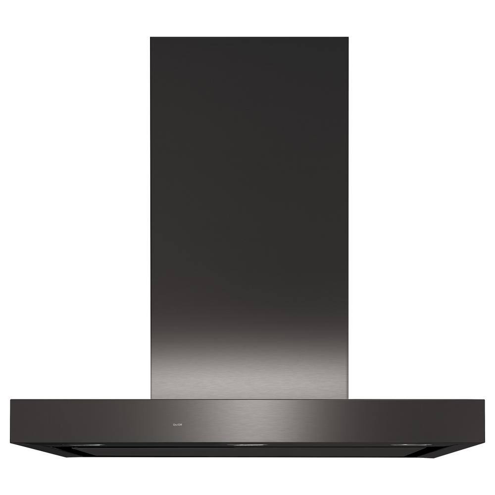 GE 30 in. Smart Wall Mount Range Hood in Black Stainless Steel ...