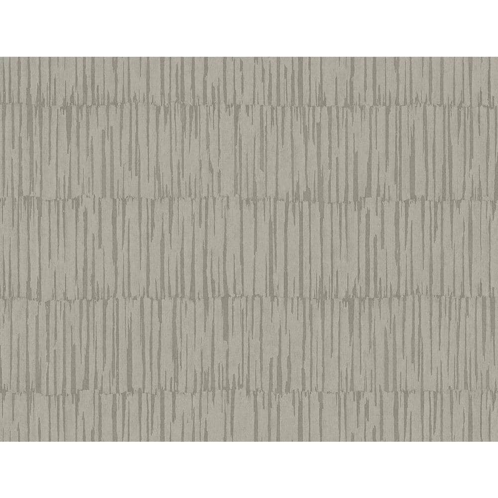 Seabrook Designs Greystone Naomi Striped Paper Unpasted Wallpaper Roll ...