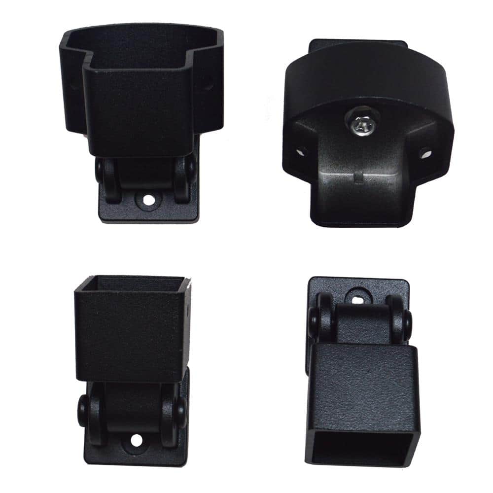 Weatherables Arlington Textured Black Aluminum Universal Railing ...