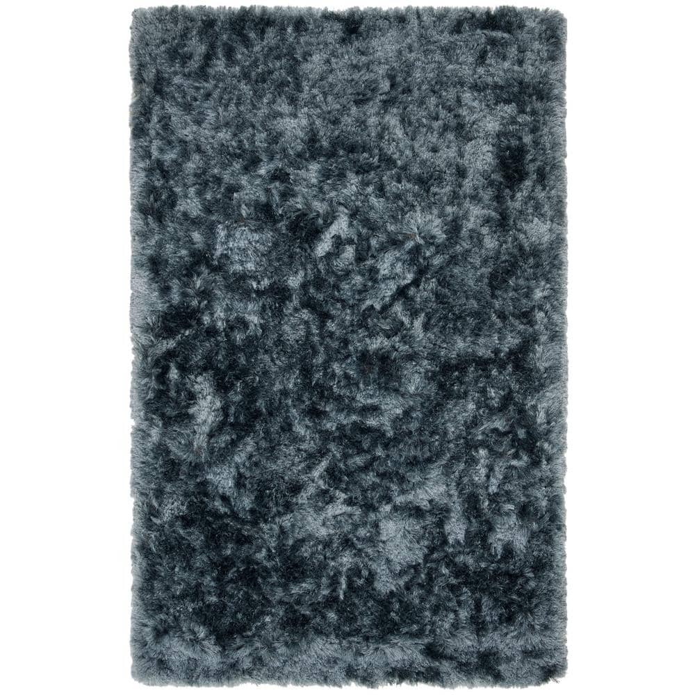 SAFAVIEH Ocean Shag Slate 5 ft. x 8 ft. Solid Area Rug OCG101M-5 - The ...