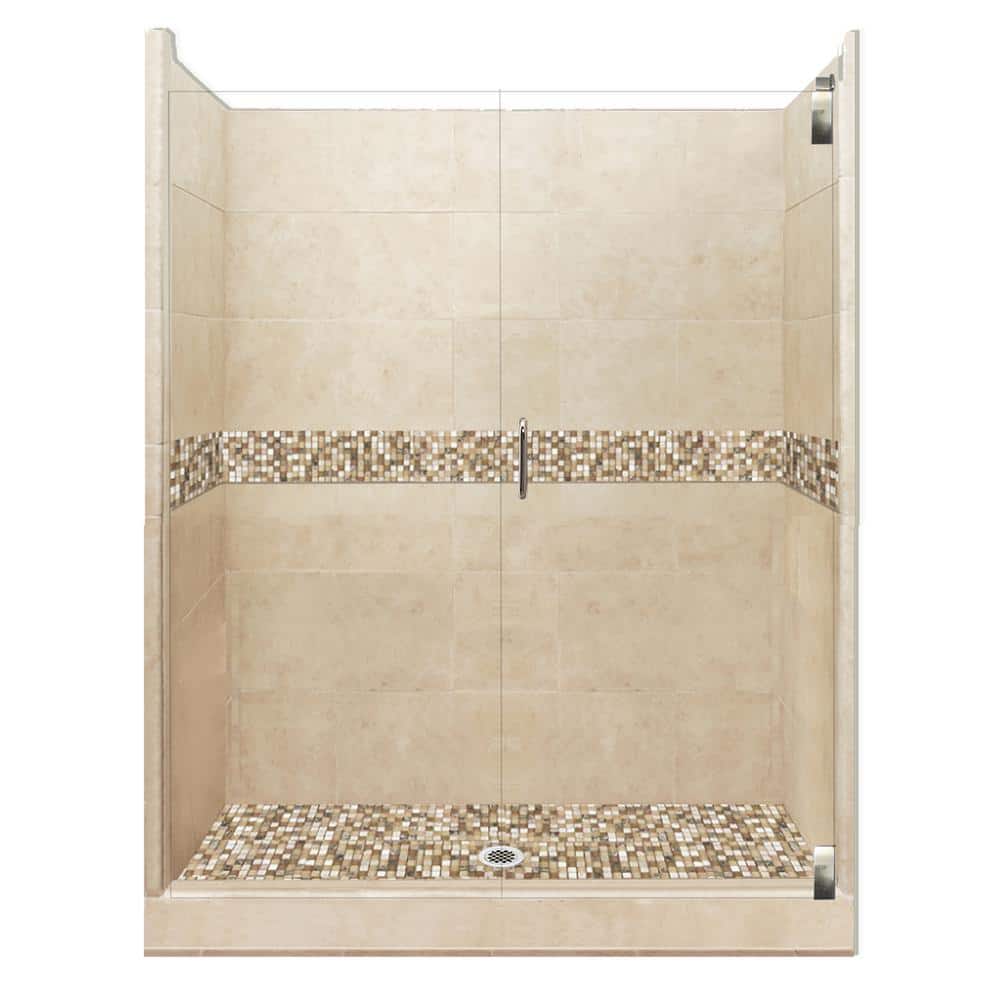 American Bath Factory Roma Grand Hinged 42 in. x 60 in. x 80 in. Center ...