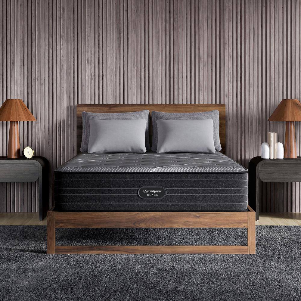 Beautyrest Black B-Class King Plush 14 in. Low Profile Mattress Set ...