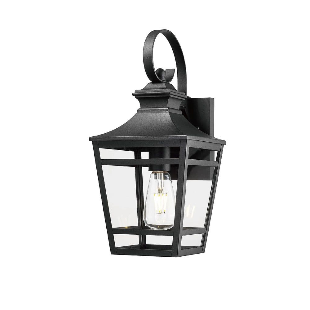 ExBrite Outdoor Black Modern Wall Light, Waterproof Outdoor Sconce ...