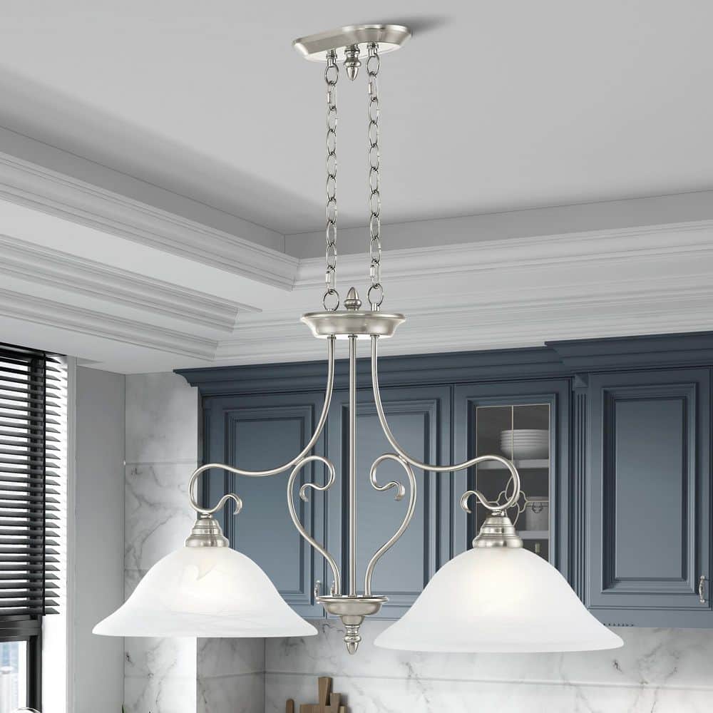 AVIANCE LIGHTING Garrett 2 Light Brushed Nickel Island HD11601 - The ...