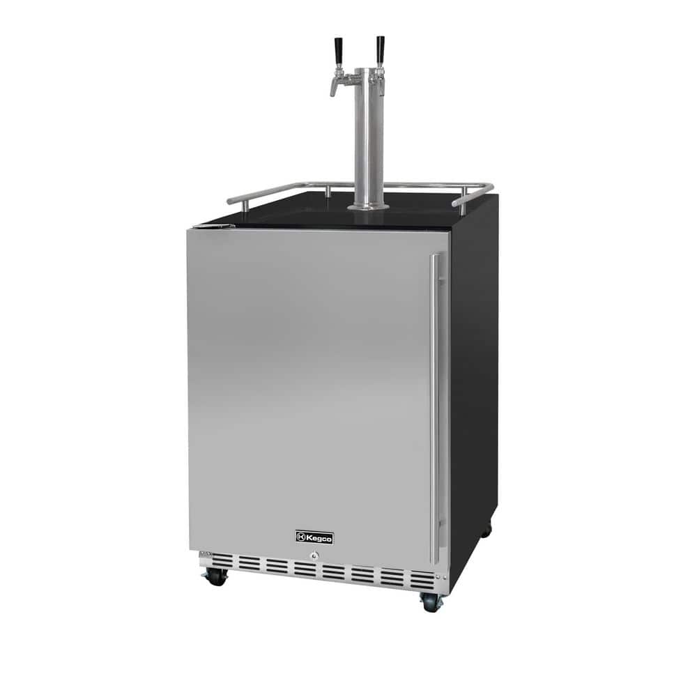 Kegco Digital Commercial Undercounter Full Size Beer Keg Dispenser with ...