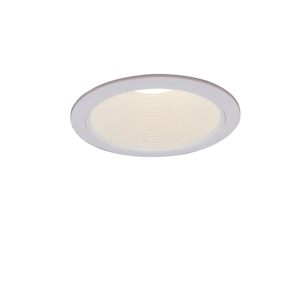 6 in. R30 White Recessed Can Light Baffle Trim Ring CAT634 - The Home Depot