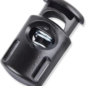 Lukyamzn Plastic Cord Lock End Toggle Double Hole Spring Stopper ...
