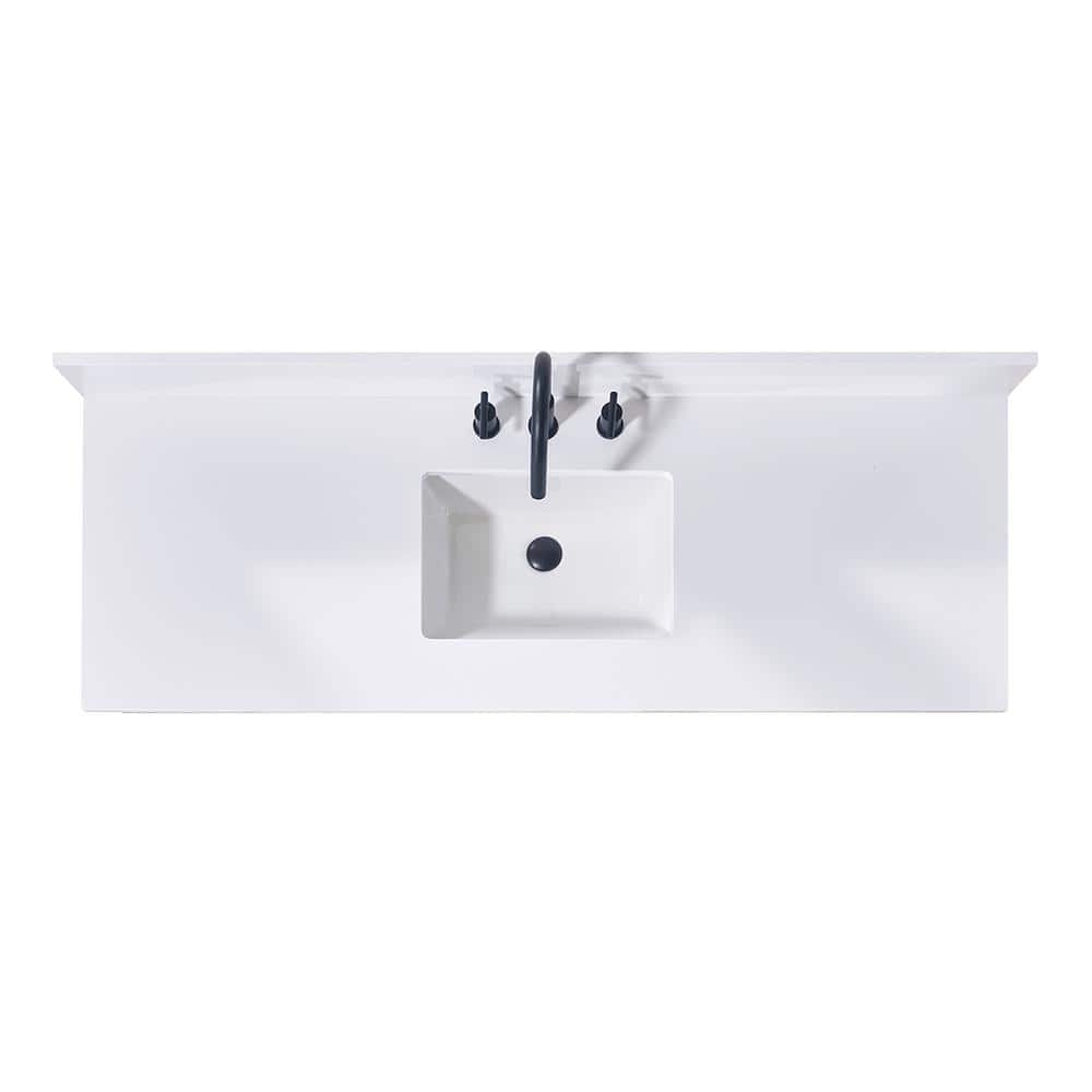 Altair Andalo 61 in. W x 22 in. D Engineered Stone Composite Vanity Top ...