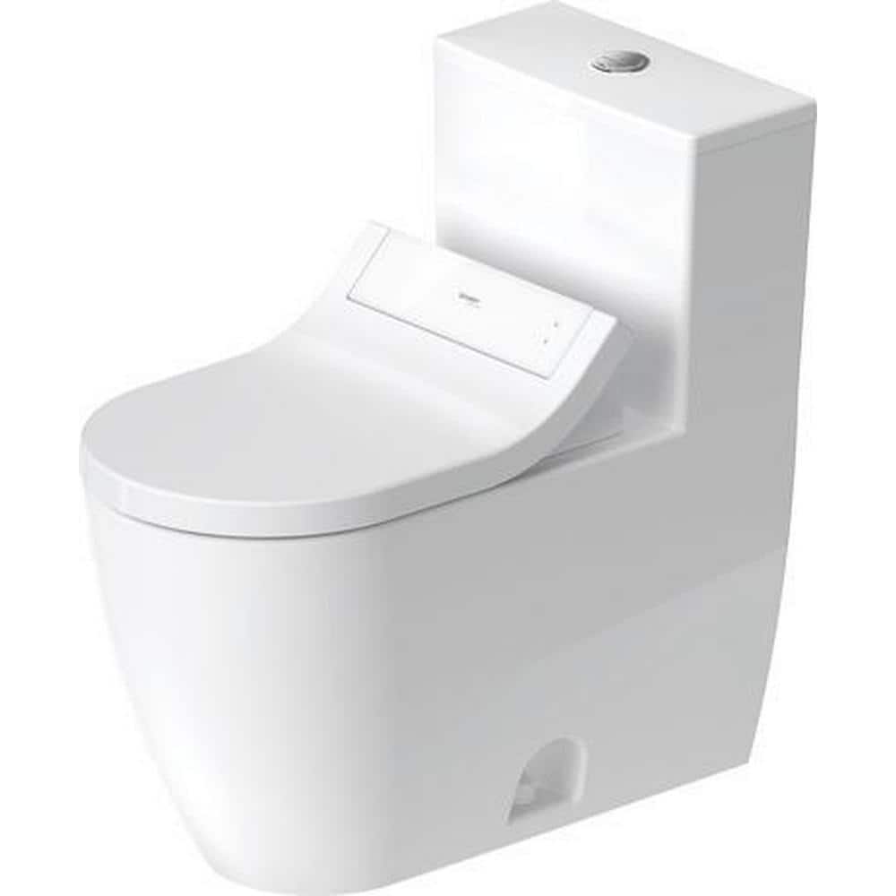 Duravit ME by Starck 1-Piece 1.28 GPF Single Flush Elongated Toilet in ...