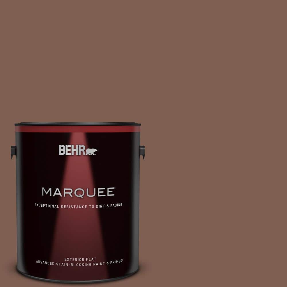 BEHR MARQUEE 1 gal. #N160-6 Spanish Chestnut Flat Exterior Paint ...