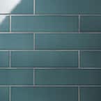 Ivy Hill Tile Colorwave Fluted Emerald Green 4.43 in. x 17.62 in ...