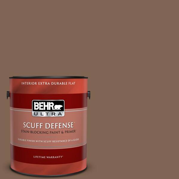 BEHR ULTRA 1 gal. #N240-7 Joshua Tree Extra Durable Flat Interior Paint ...