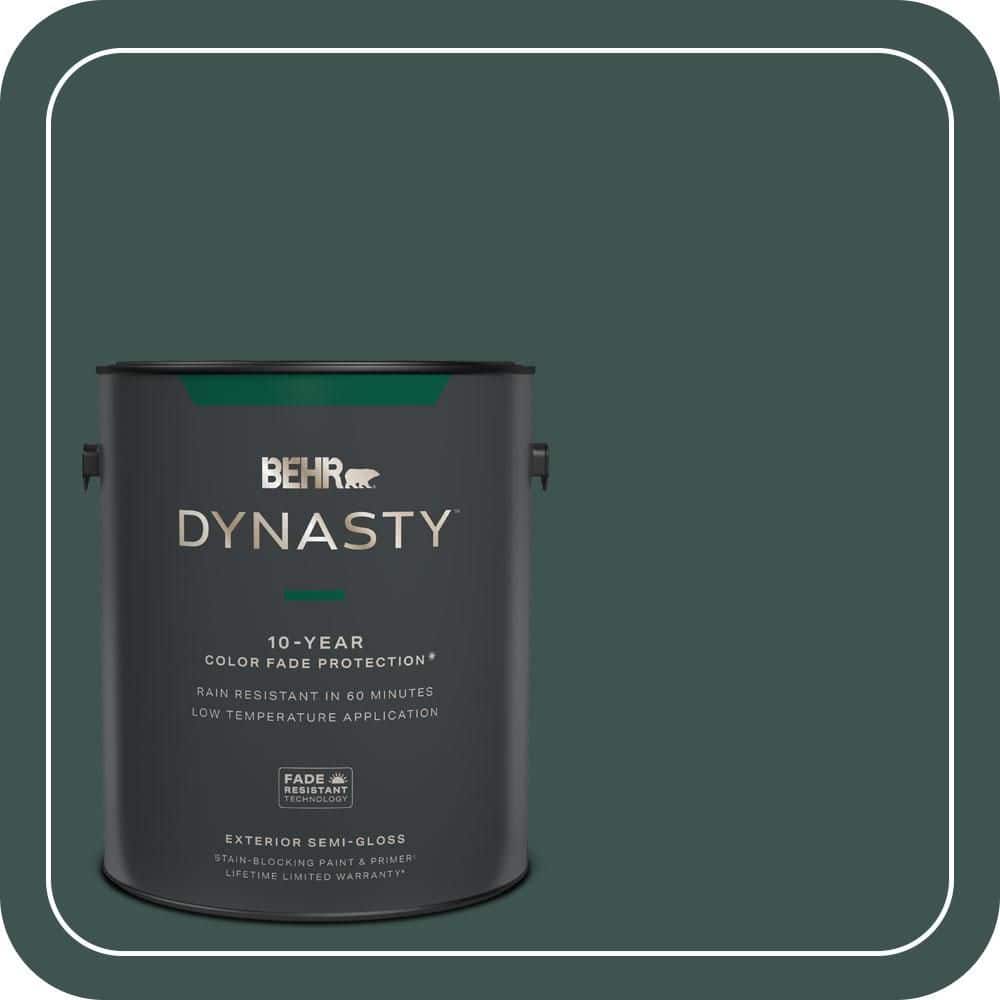 BEHR DYNASTY 1 gal. #480F-7 Sycamore Tree Semi-Gloss Exterior Stain ...