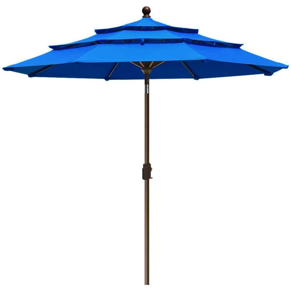 eliteShade Elite Shade USA Sunumbrella 9 ft. 3-Tiers Market Umbrella ...