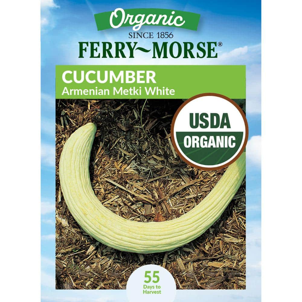 Ferry-Morse Organic Cucumber Armenian Metki White Fruit Seeds 9774 ...