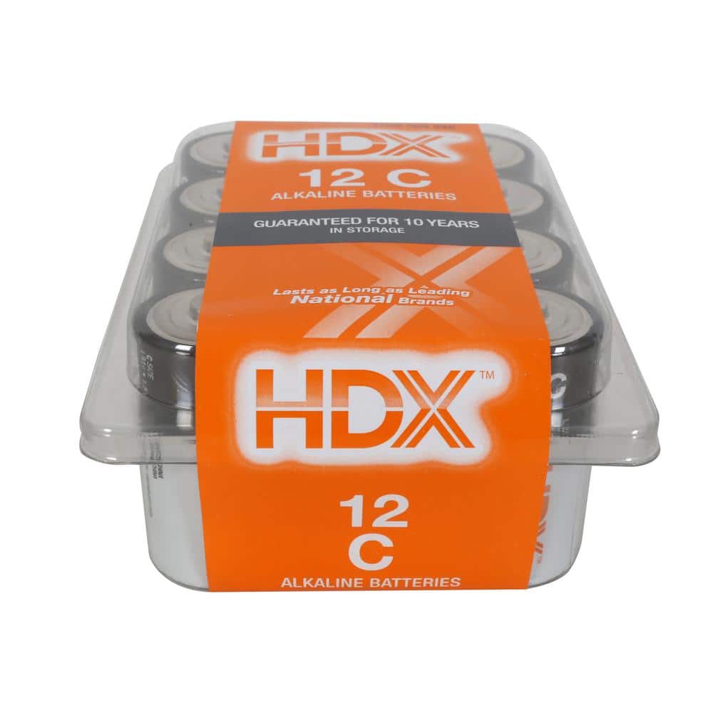 HDX C Alkaline Battery (12-Pack) 7121-12PDQ - The Home Depot