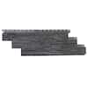 Novik Dry Stacked Stone 41-1/2 in. x 13-1/8 in. Anthracite Vinyl Siding ...