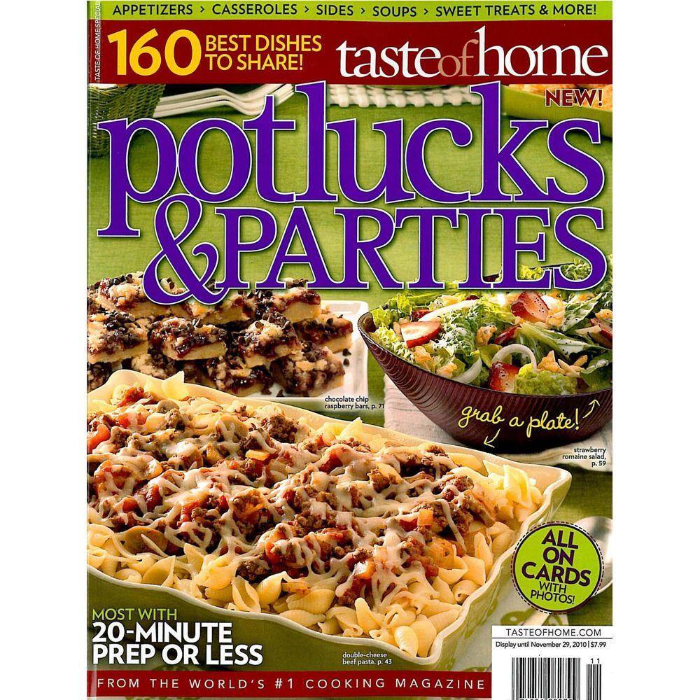 Taste of Home Potlucks and Parties Magazine 08279 - The Home Depot