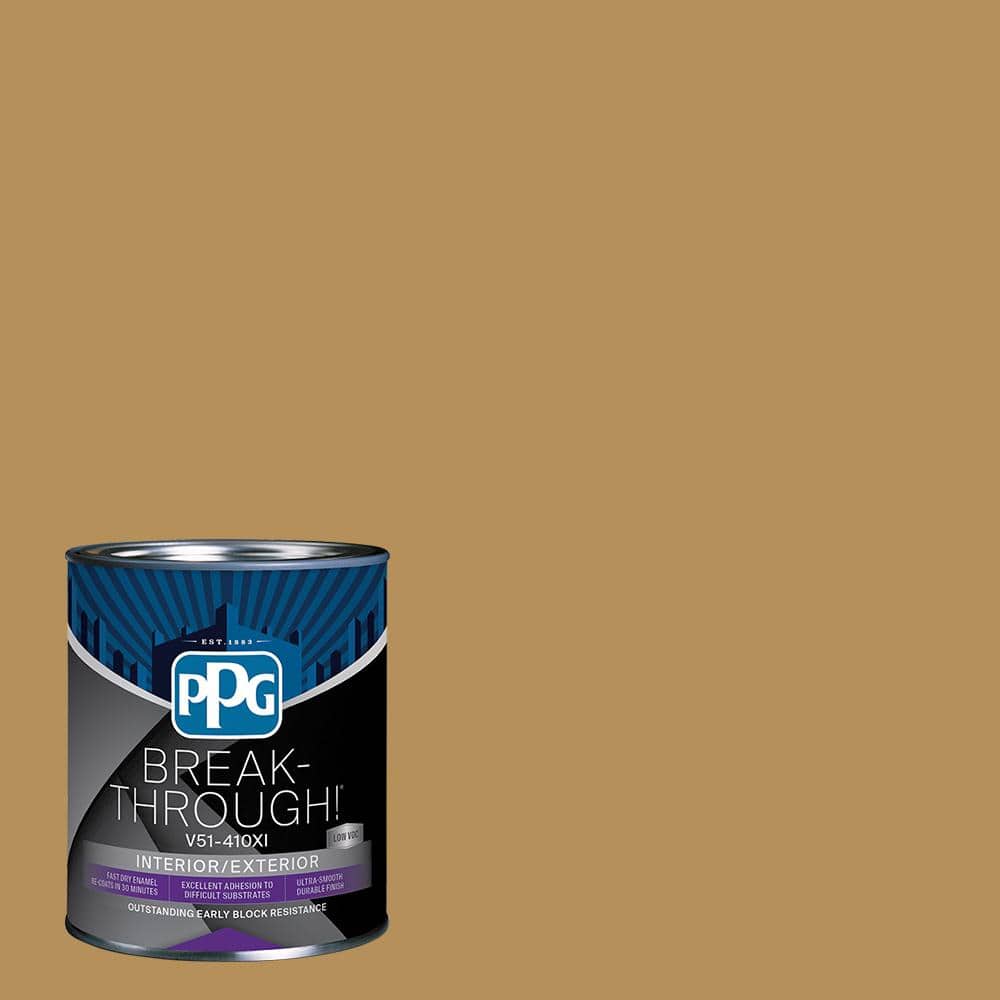 Break-Through! 1 qt. PPG1091-6 Down To Earch Semi-Gloss Door, Trim ...