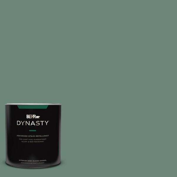 BEHR DYNASTY 1 qt. #S420-5 Sycamore Grove Semi-Gloss Enamel Interior ...