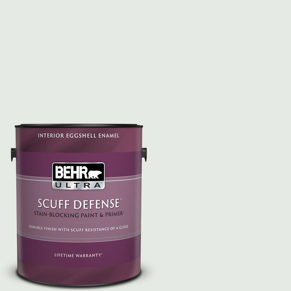 BEHR ULTRA 1 gal. #BL-W07 Wind Chill Extra Durable Eggshell Enamel ...