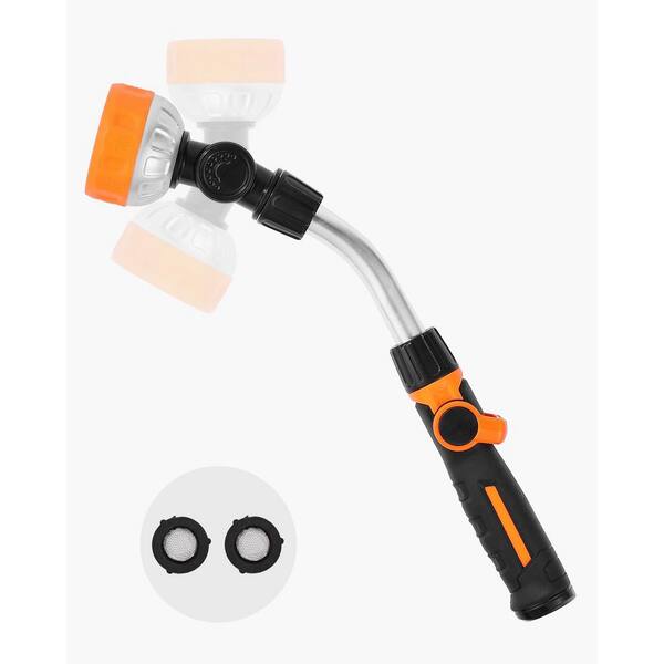 SVOPES 15 in.Garden Hose Wand w/ 8-Spray Modes & Adjustable Swivel Head ...