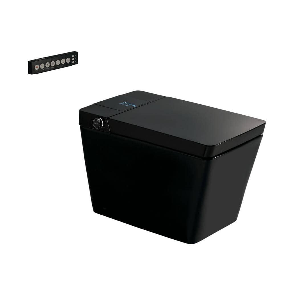 ANGELES HOME Retangular 12 in.Roungh-In Smart Toilet Bidet Seat ...