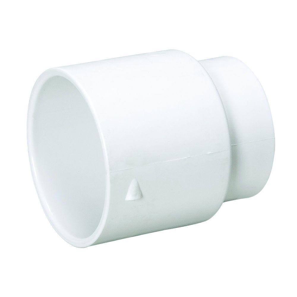 Mueller Industries 4 in. PVC DWV Hub x Hub Soil Pipe Adapter 05946H ...