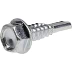Everbilt #14 x 1 in. External Hex Drive Hex-Head Self-Drilling Screw 1 ...