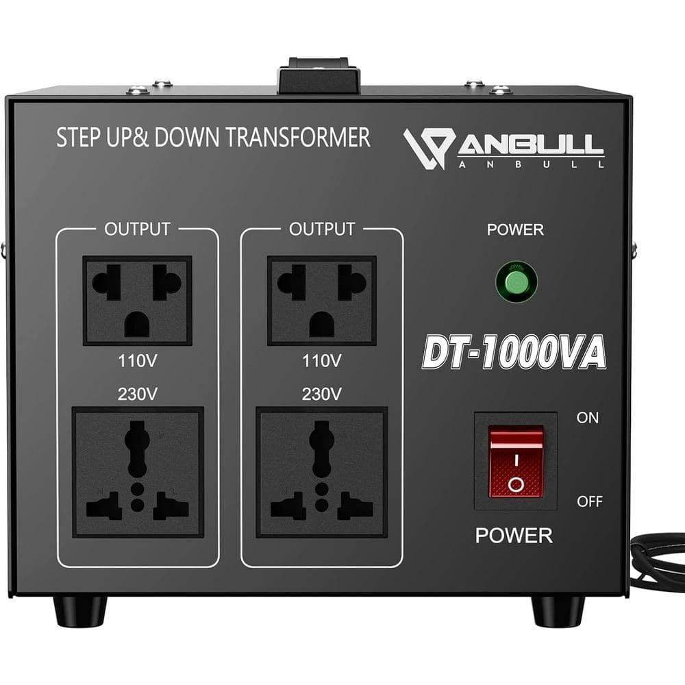 Lukyamzn 1000-Watt Transformer Voltage Converter, 110-120V to 220-240V and from 220-240V to 110 ...