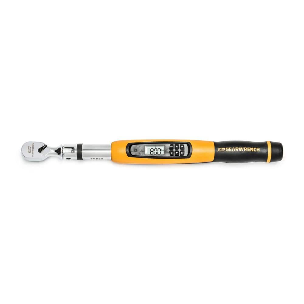 GEARWRENCH 1/2 in. Drive 25-250 ft./lbs. Flex-Head Electronic Torque ...