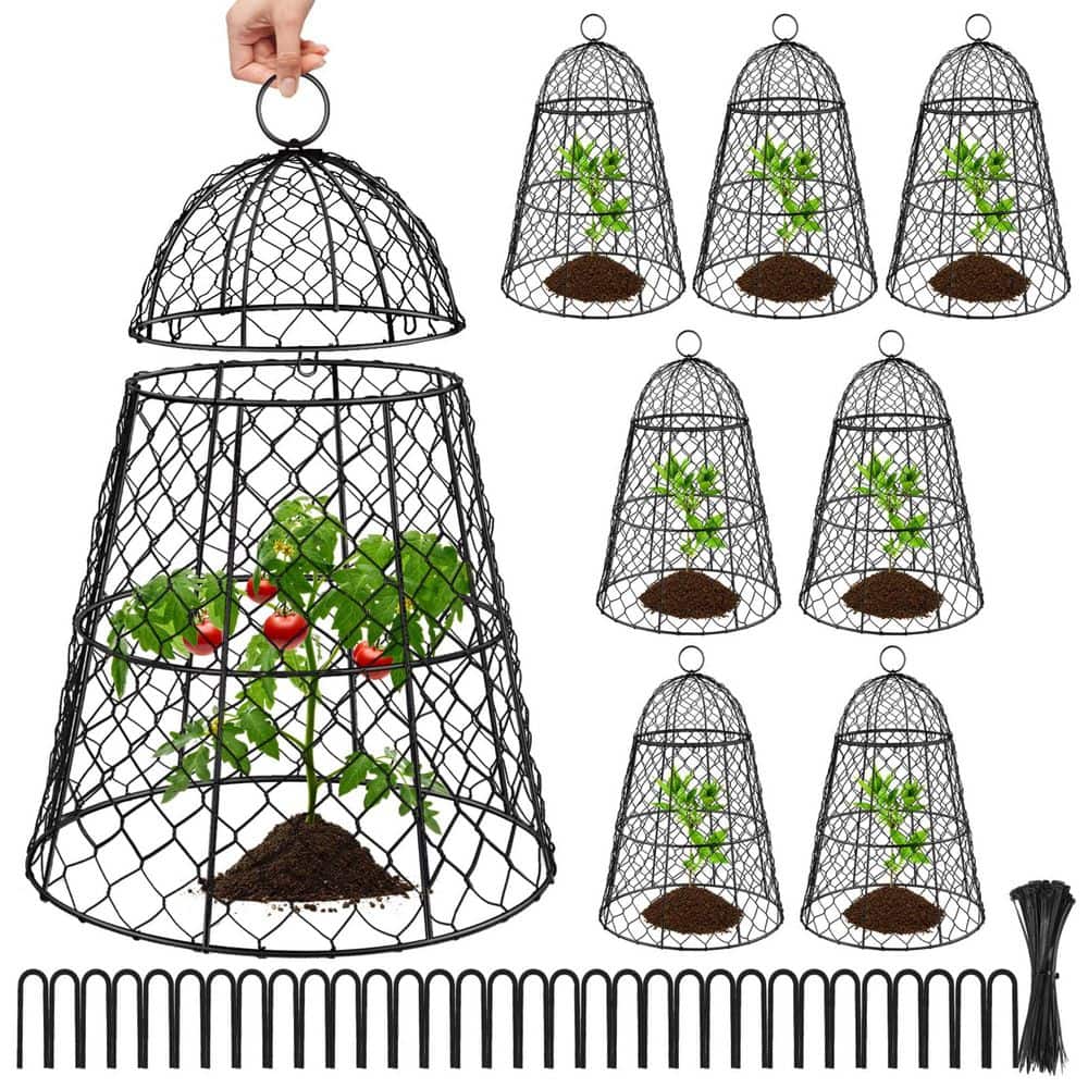 Outdoor Squirrel Rabbit Plant Protector Metal Garden Cloche Netting for ...