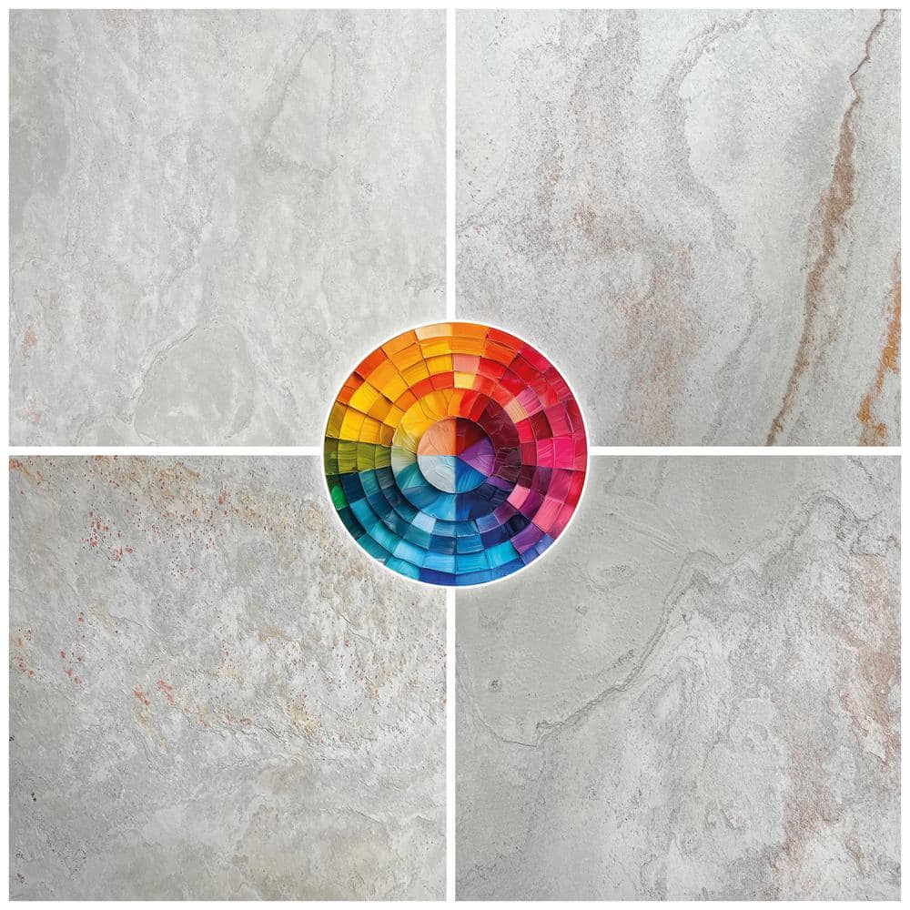 Slate-Lite 11 in. x 4 in. Blanco Sample Slate Thin and Flexible Stone ...