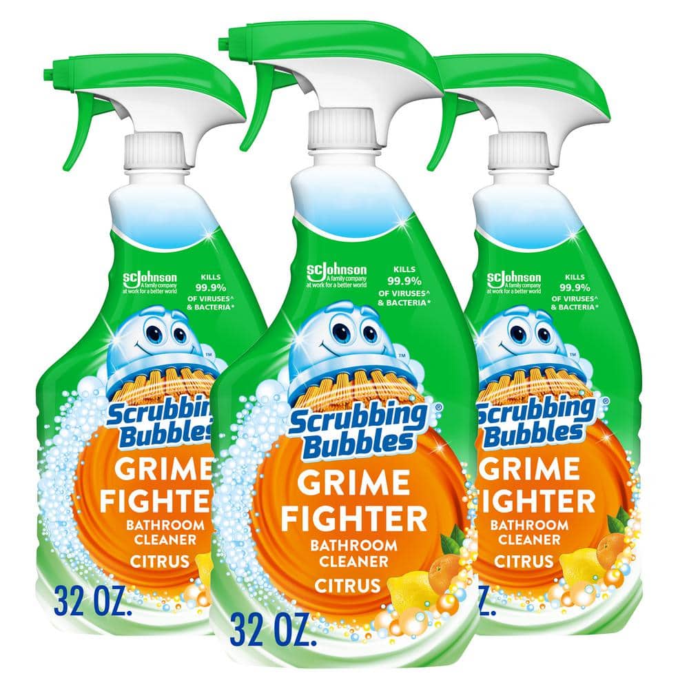 Scrubbing Bubbles 32 fl. oz. Citrus Bathroom Grime Fighter Toilet Bowl ...
