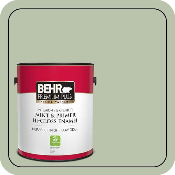 BEHR PREMIUM PLUS 1 gal. #PPU11-10 Whitewater Bay Hi-Gloss Enamel ...