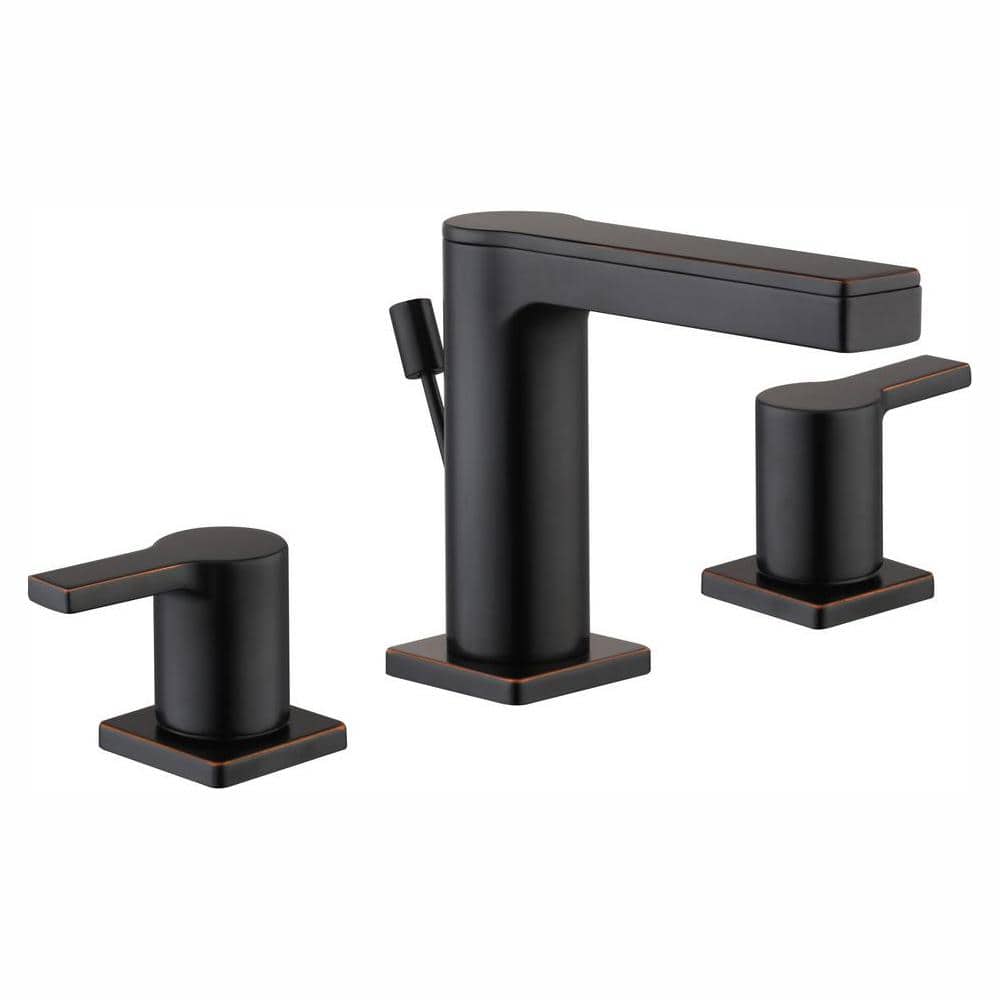 Glacier Bay Modern Contemporary 8 In Widespread Double Handle Low Arc