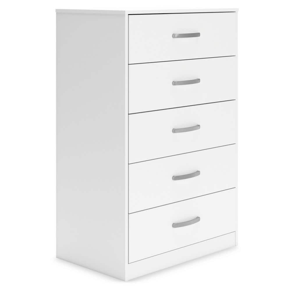 Reviews for Signature DESIGN BY ASHLEY Flannia White 5 Drawer 29.88 in ...