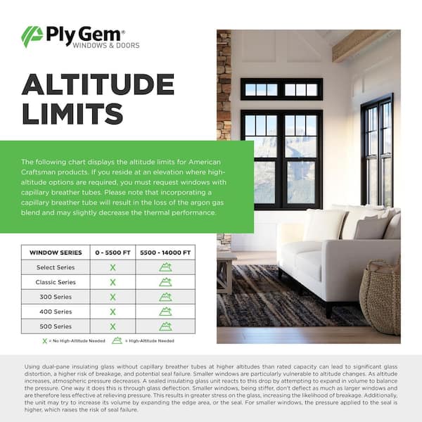 Ply Gem 59.5 in. x 47.5 in. Classic Series White Vinyl Left-Hand ...