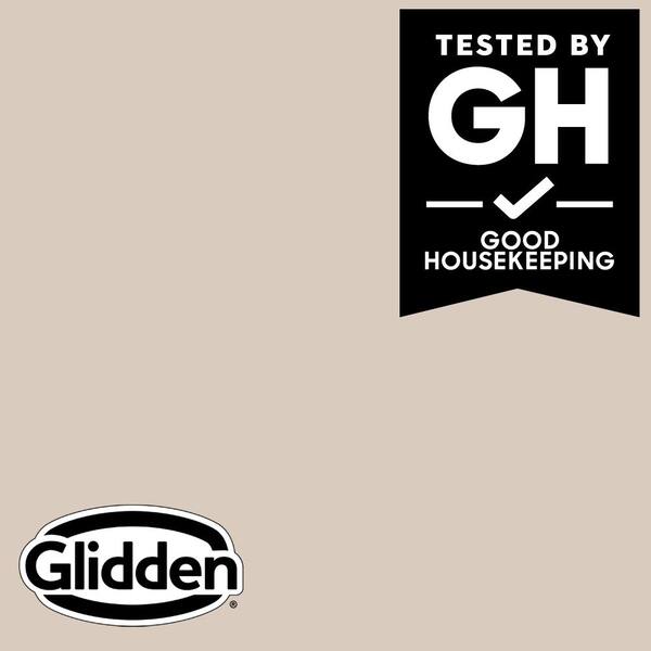 Glidden Premium 1 qt. Bermuda Sand PPG1074-3 Flat Interior Latex Paint ...