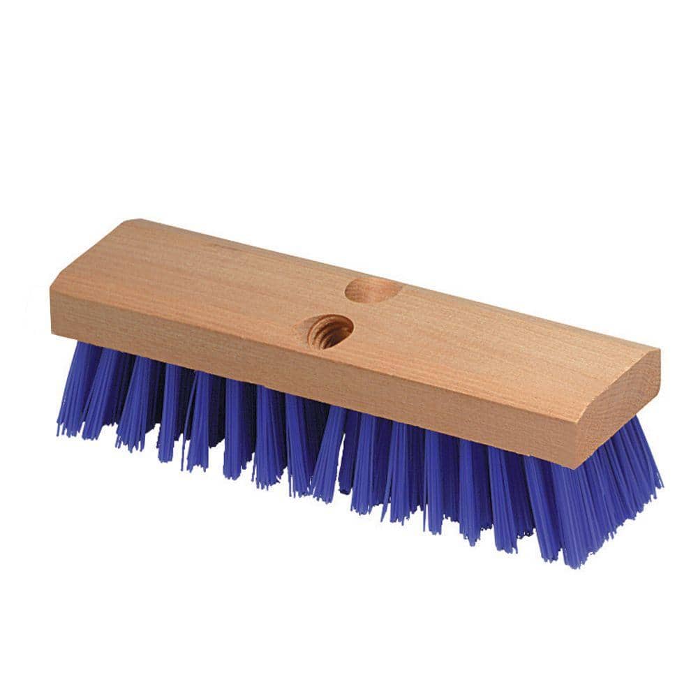 Carlisle 10 in. Stiff Polypropylene Deck Scrub Brush (12-Case) 3617514 ...