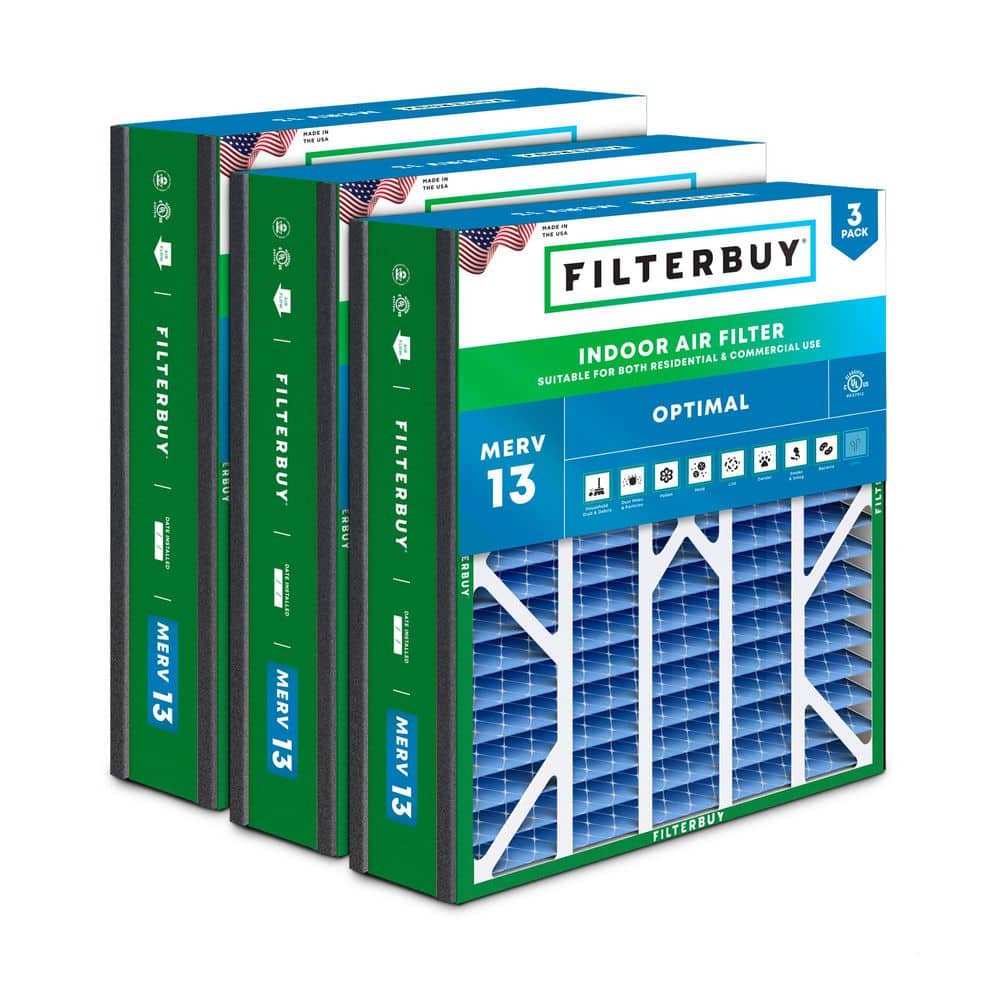 Filterbuy 20 in. x 25 in. x 5 in. MERV 13 (FPR 10) Health Defense ...